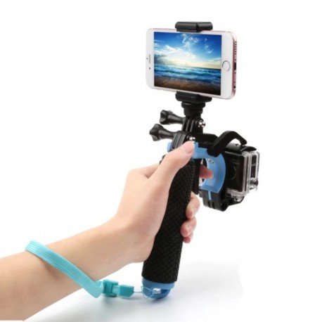 Sports camera floating trigger handle